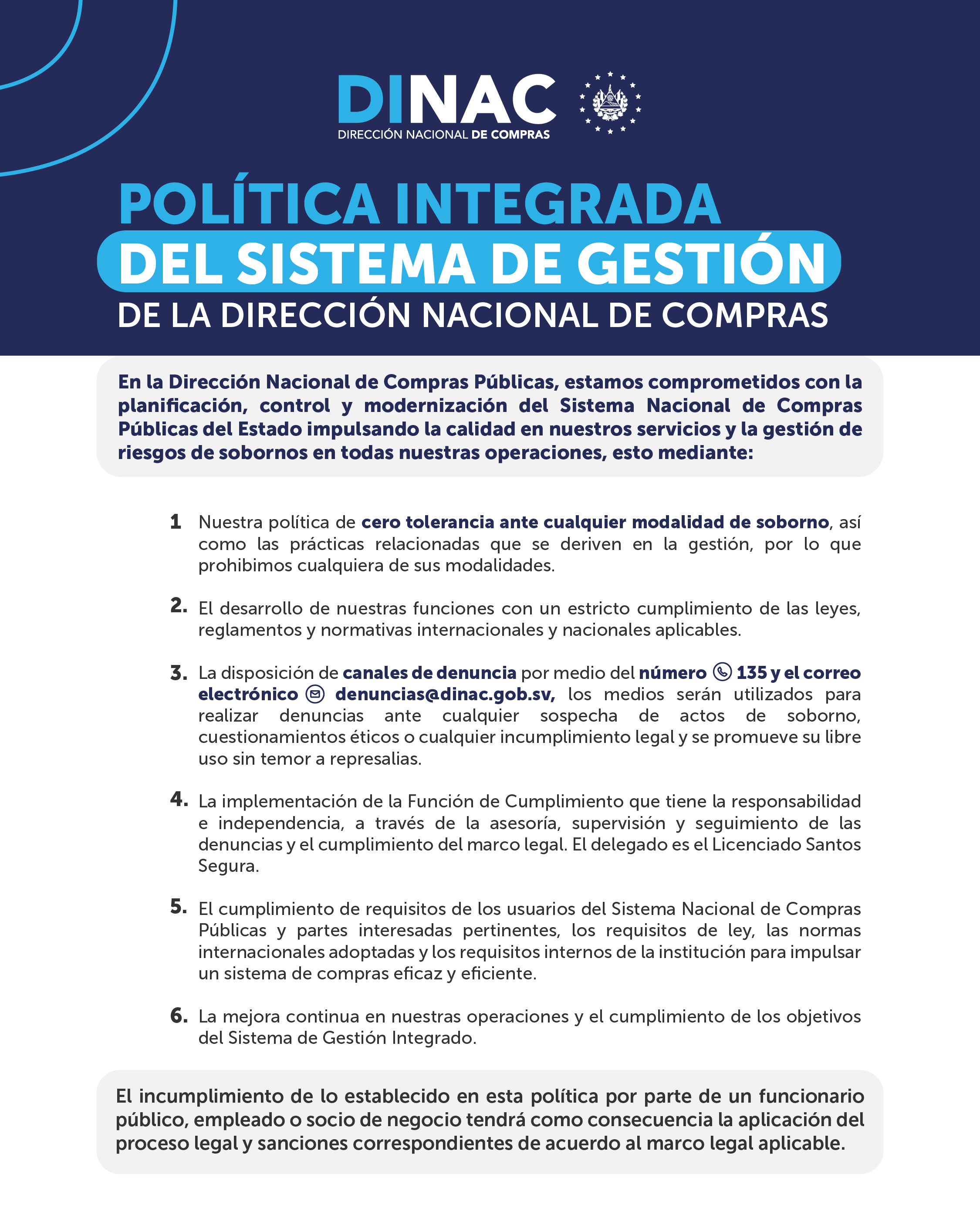 Dirección Nacional de Compras - DINAC